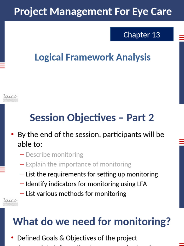 Logical Frame Analysis | PDF | Quantitative Research | Visual Impairment