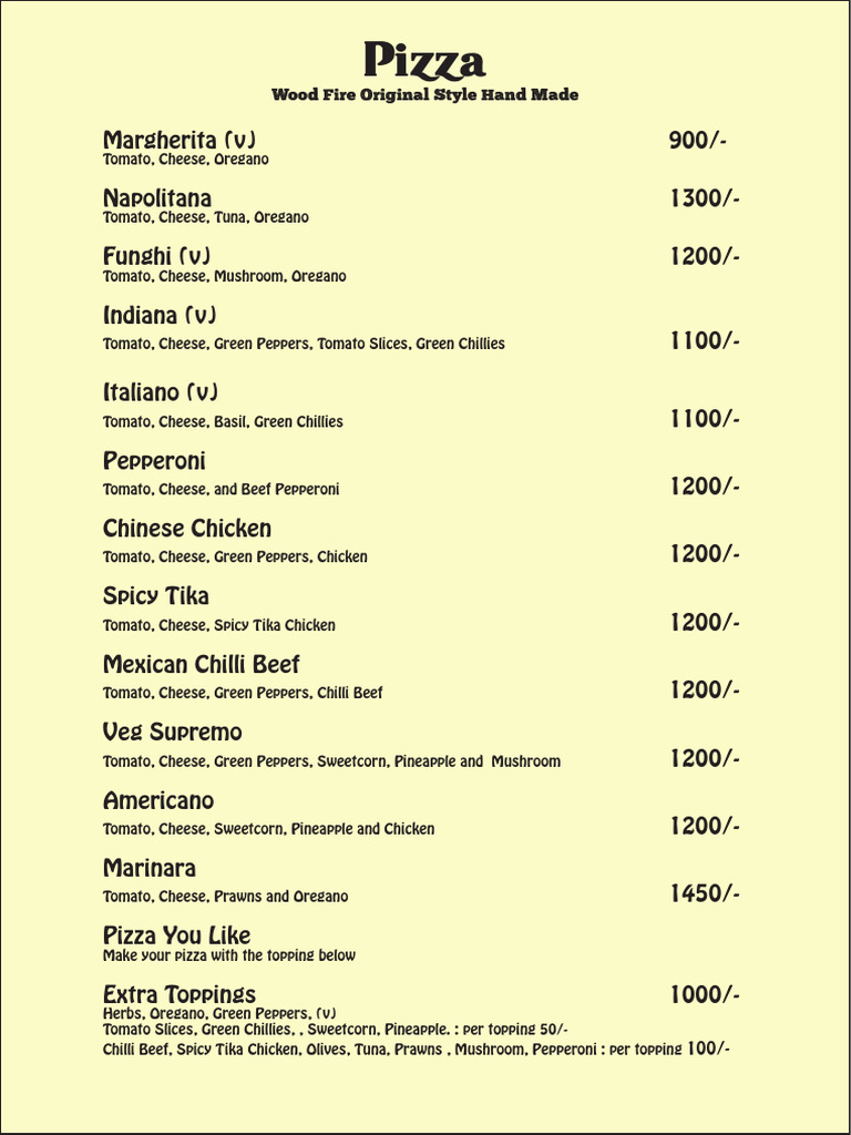 Islamabad Restaurant Menu Review | PDF | Pizza | Hamburgers
