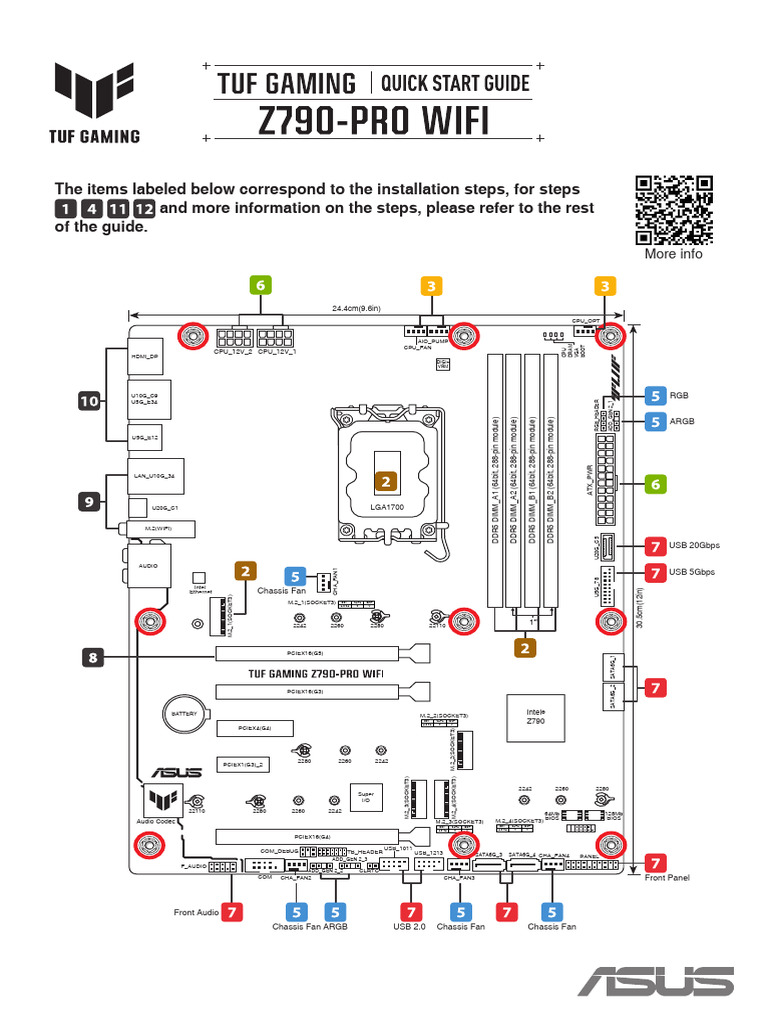 ASUS TUF Z790-Pro WiFi Setup Guide | PDF | Computer Hardware | Computer ...