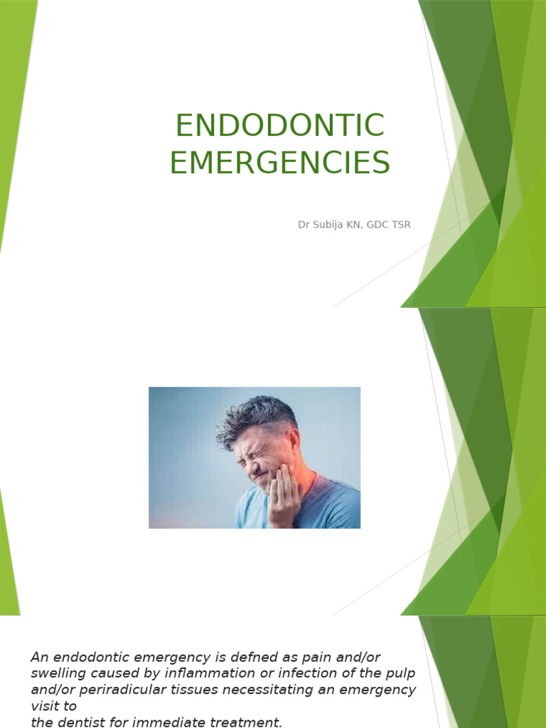 Endodontic Emergencies | PDF