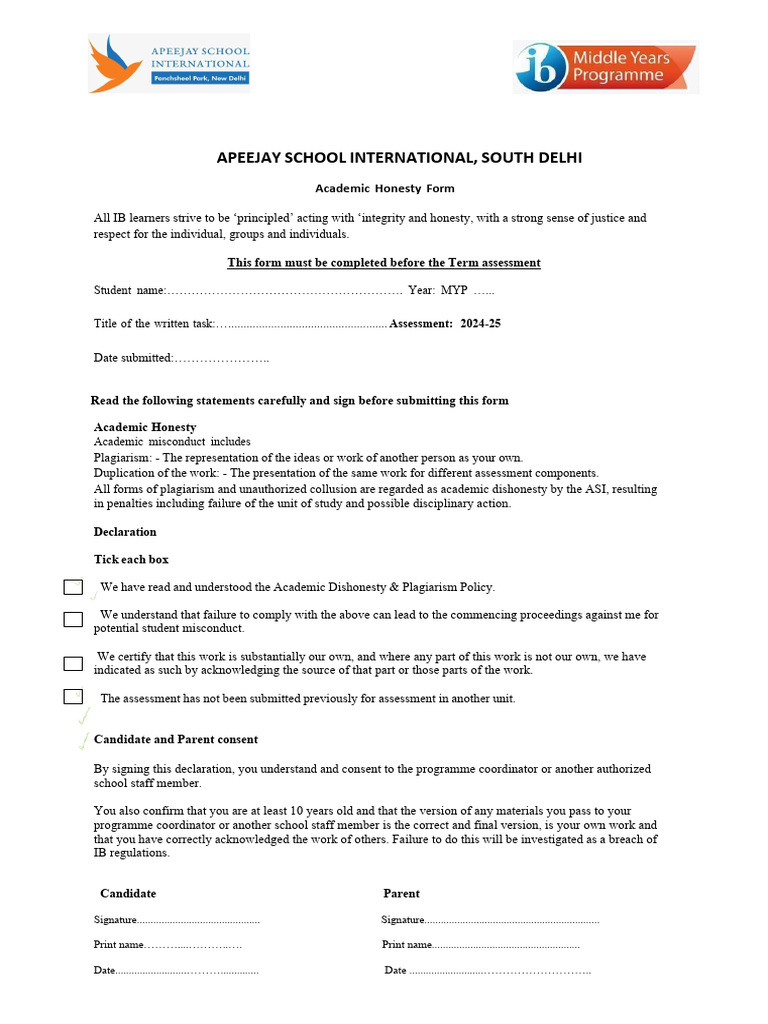 IB Academic Integrity Policy 2025 | PDF | Academic Dishonesty | Plagiarism