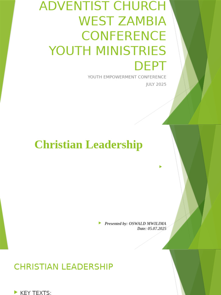 Christian Leadership 2025 | PDF | Leadership | Motivation