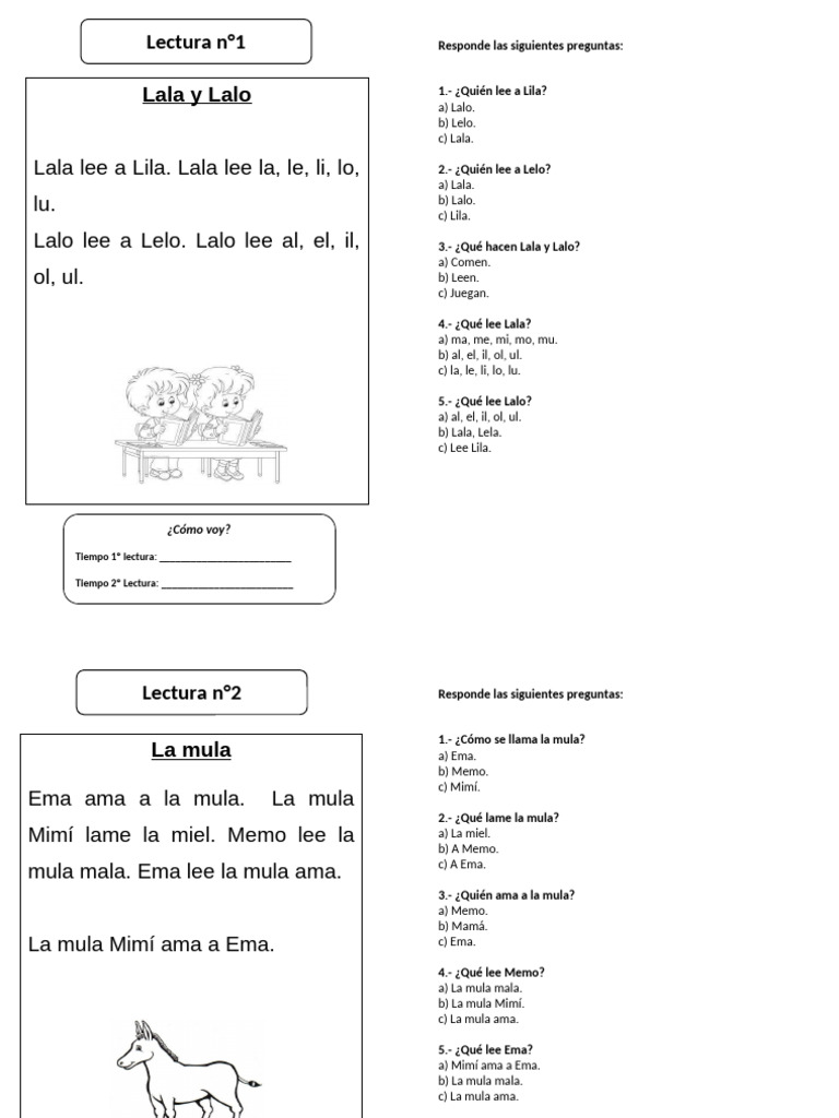 Comprensión Lectora 1° Básico N° 1 | PDF | Oveja | esquimal