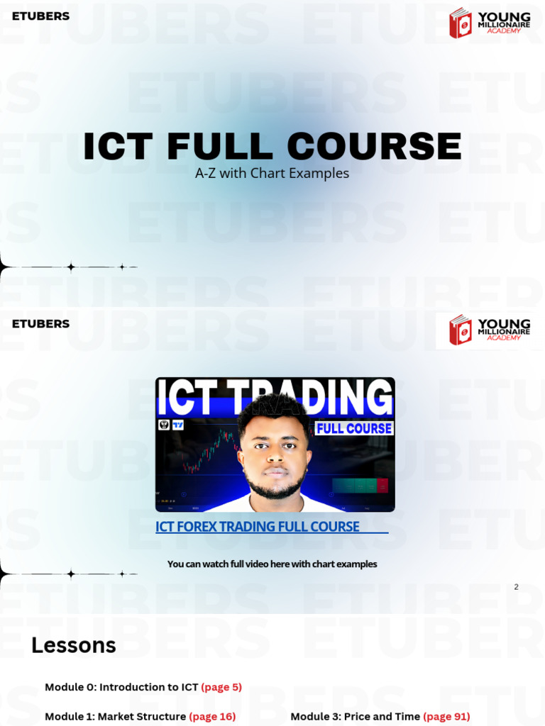 ICT Forex Trading Course Overview | PDF | Market Trend | Market Liquidity