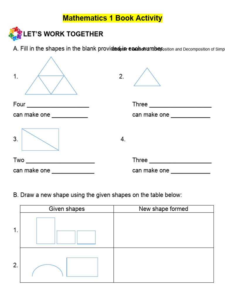 Grade 1 C1 L2 Mathematics Book Activity 2025-26 | PDF