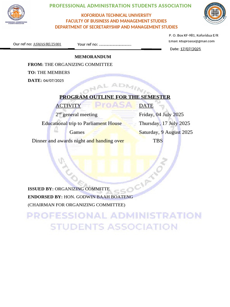 2nd Semester Program Outline Pdf