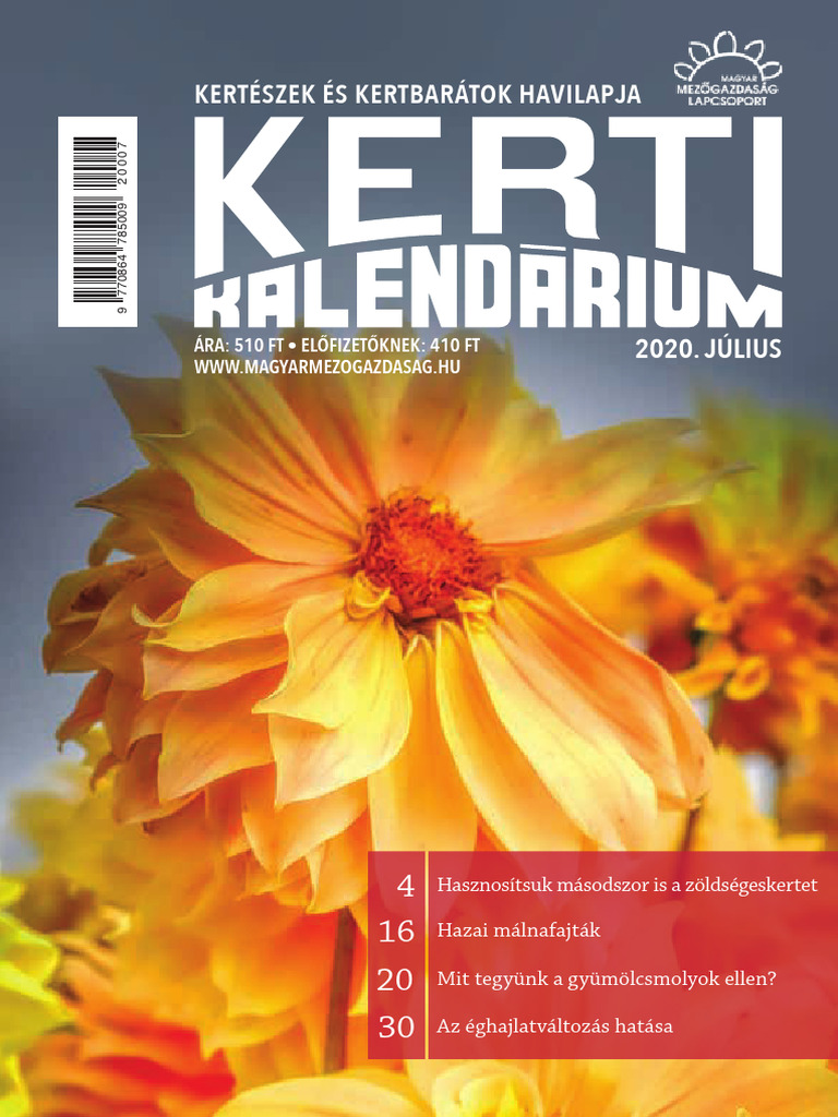 Kerti Kalendárium 2020 - Nyár - 2 | PDF