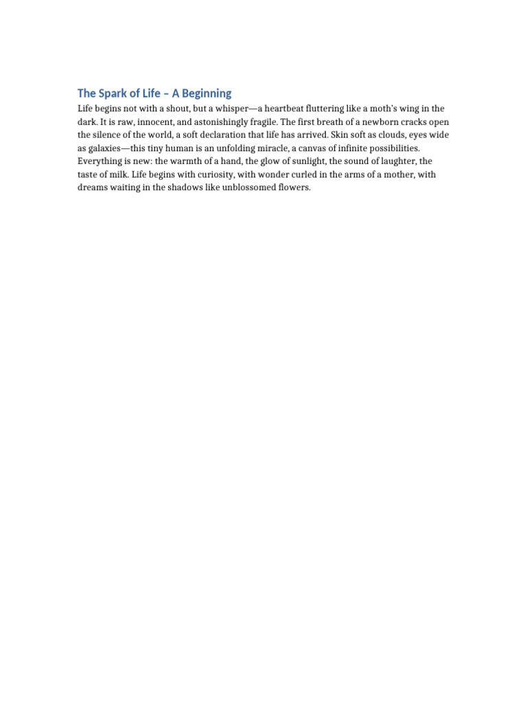 Life Part 1 | PDF