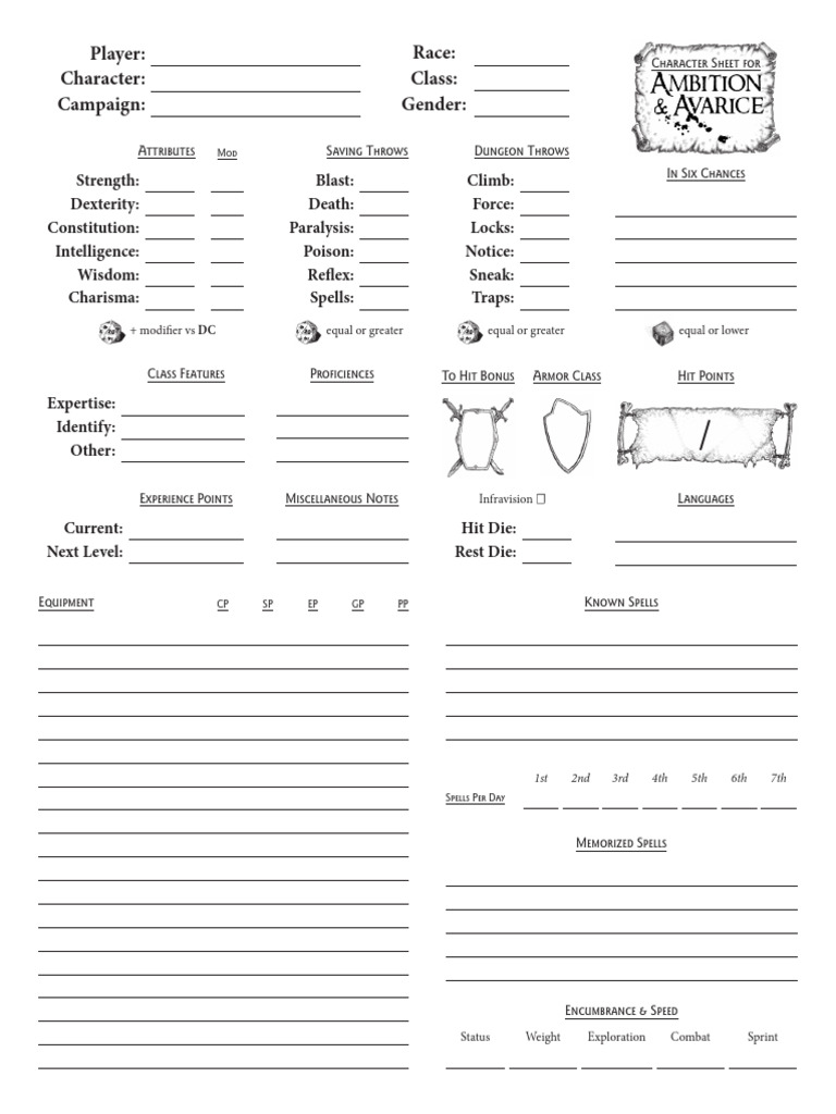 A&a Pre-Gen Lizardfolk Knave | PDF | Gaming | Tabletop Games