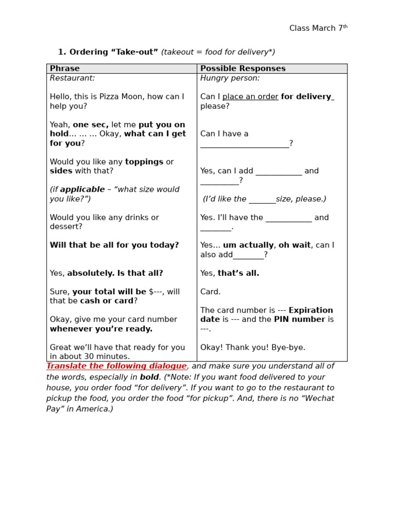 Conversational English - Lesson 2 - Recap and Homework | PDF | American ...