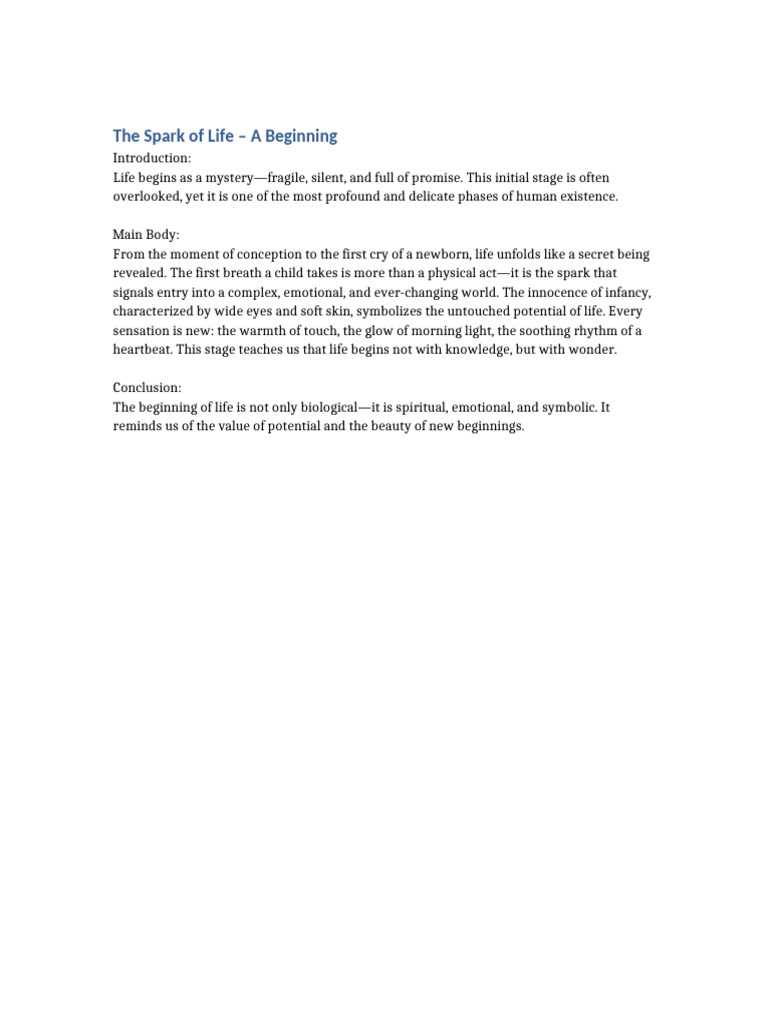 Revised Life Part 1 | PDF