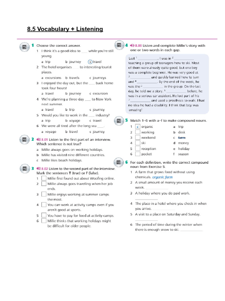 Vocab+Listening 3r | PDF