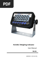 Veritas HL-318L Indicator Manual | PDF | Weight | Parameter (Computer ...