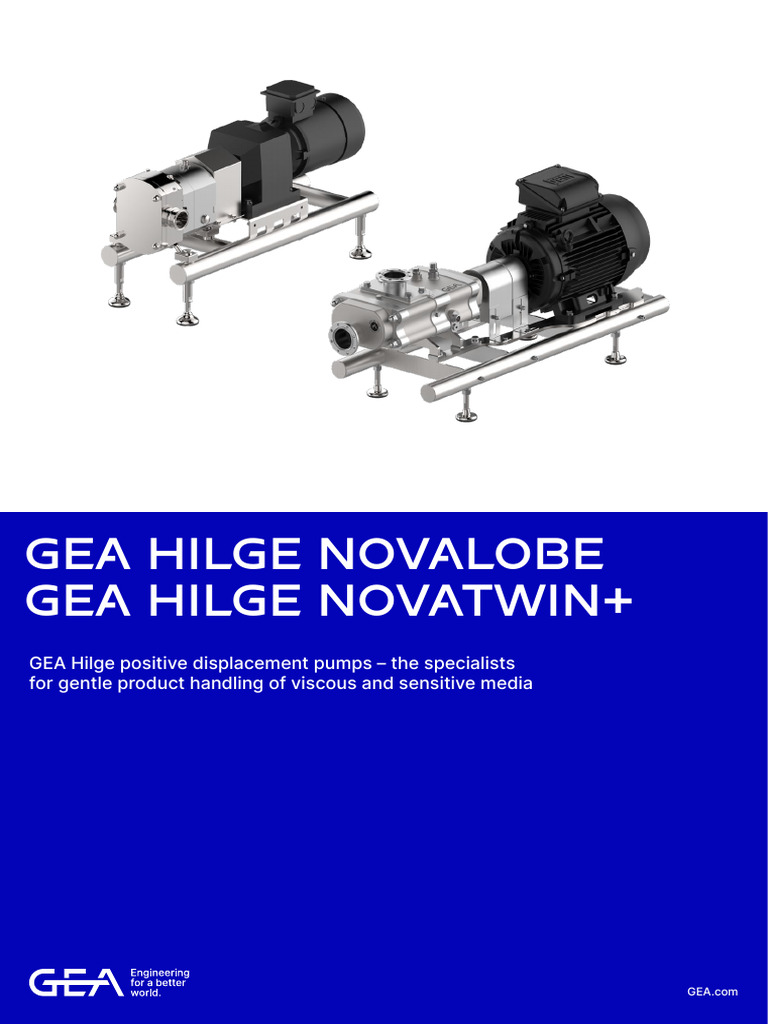 GEA Hilge Positive Displacement Pumps Overview | PDF | Pump | Viscosity