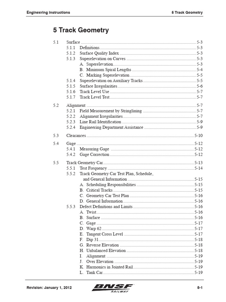 Track Geometry Car Overview | PDF | Rail Transport | Transport ...