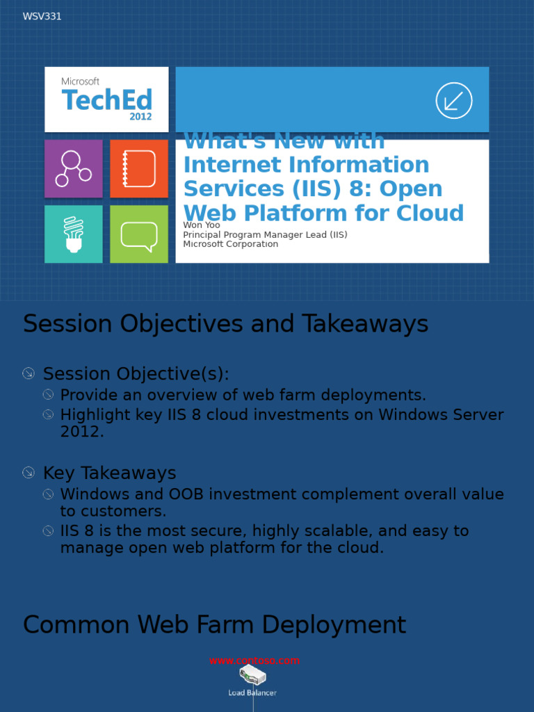 WSV331 - Yoo (What's New With Internet Information Services (IIS) 8 ...
