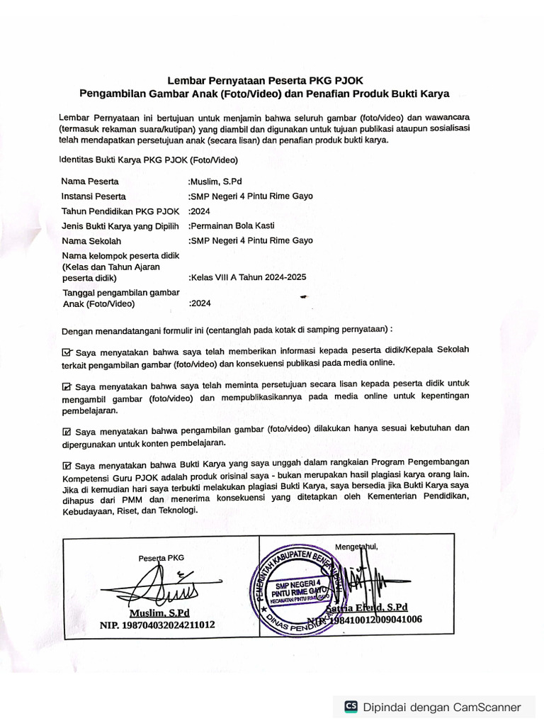 Lembar Persetujuan | PDF