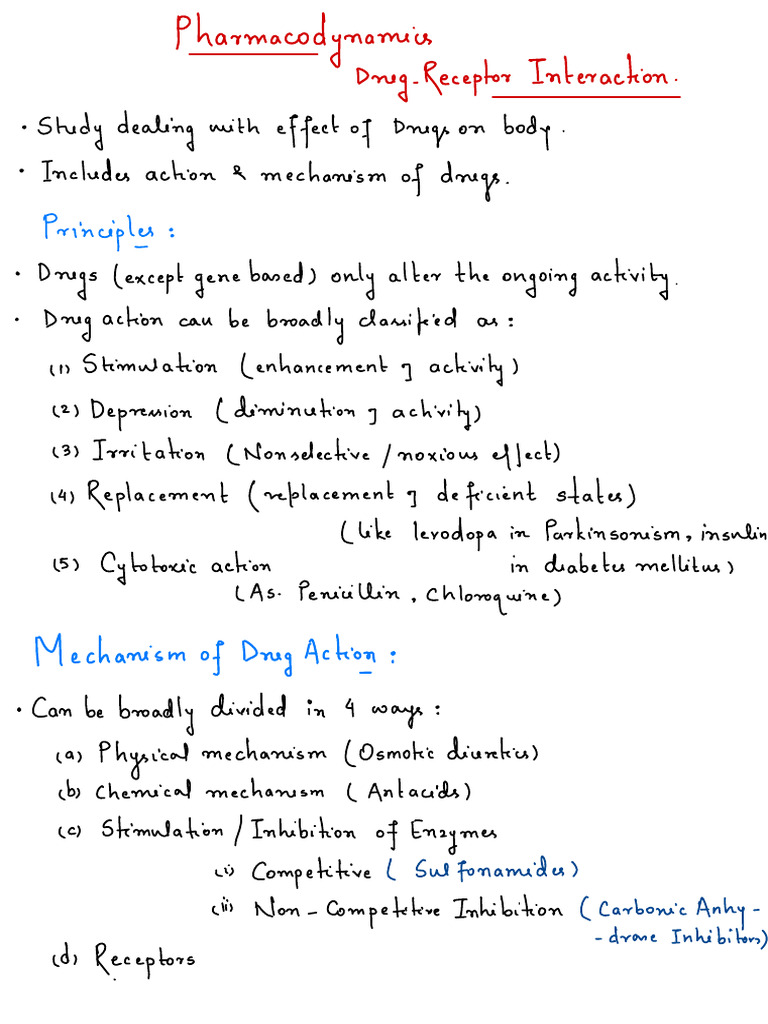Pharmacodynamics - Drug - Receptor Interaction | PDF | Receptor ...