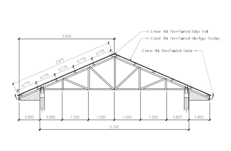 Section Roof - Simple House | PDF
