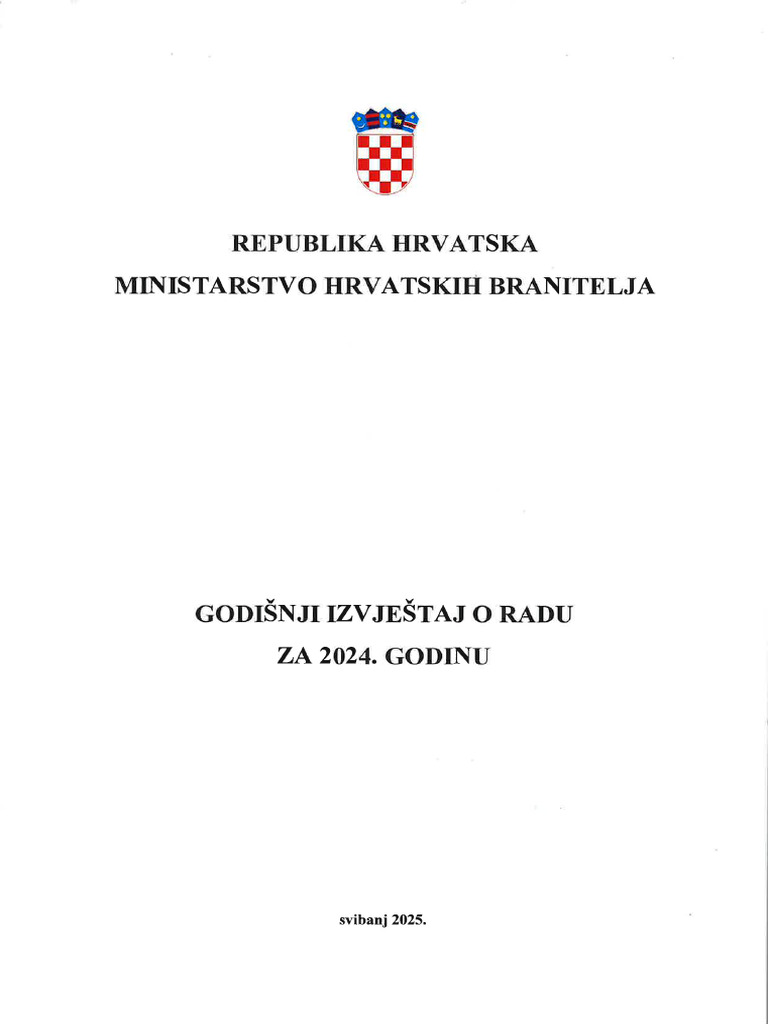 Godišnji Izvještaj o Radu MHB Za 2024. Godinu | PDF