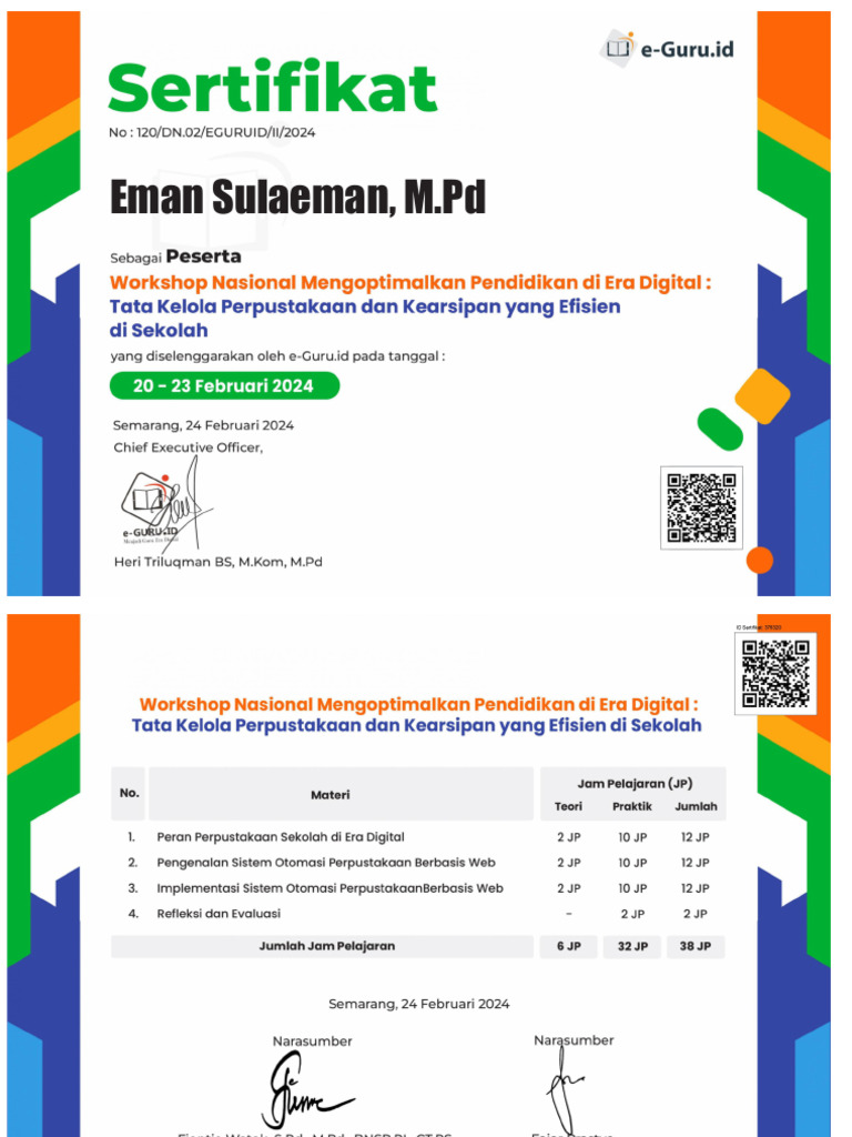 Sertifikat A Eman 6 | PDF
