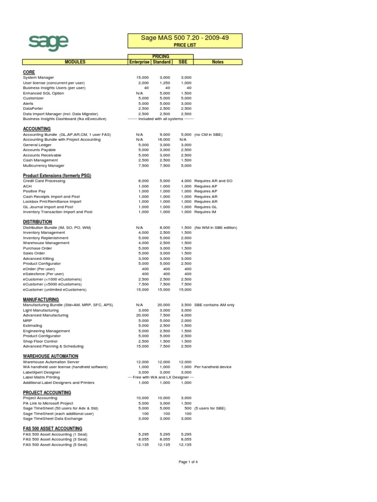 MAS500 - Order - Form - 2009 v49 07 22 09 | PDF | Image Scanner ...