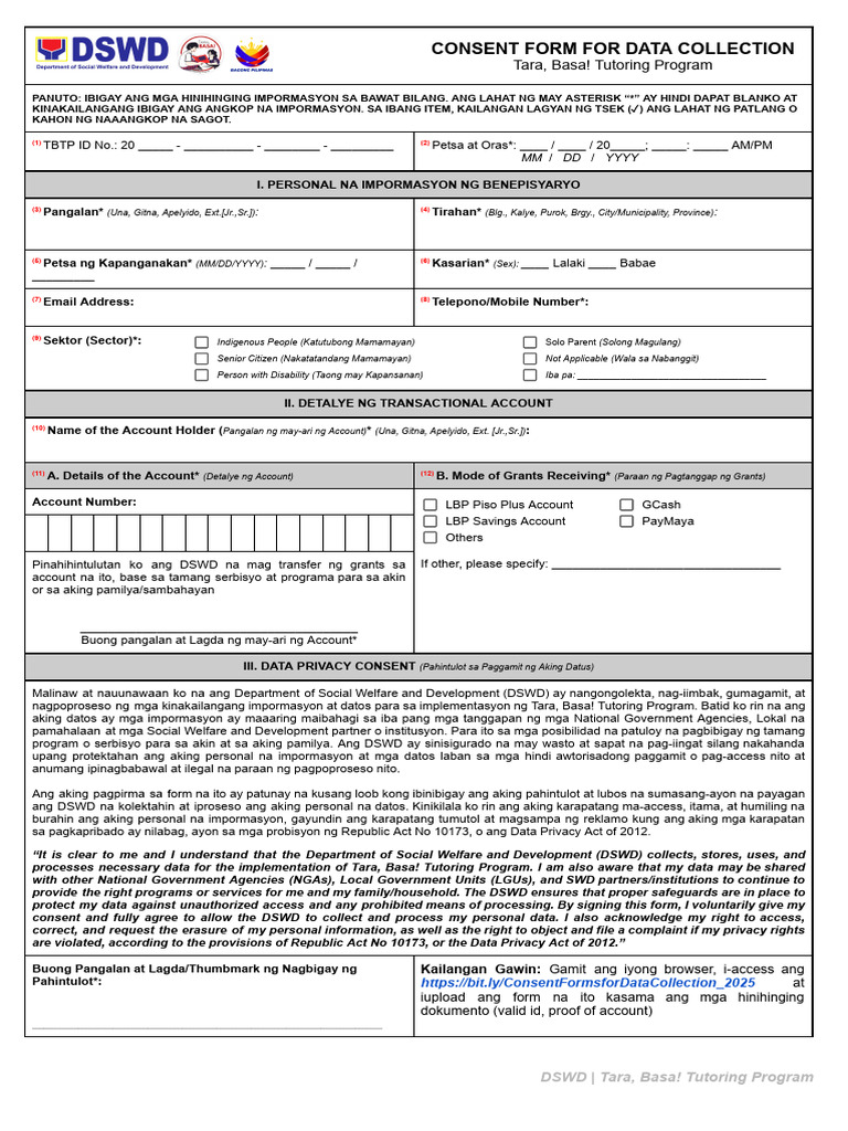 Data Collection Consent Form | PDF