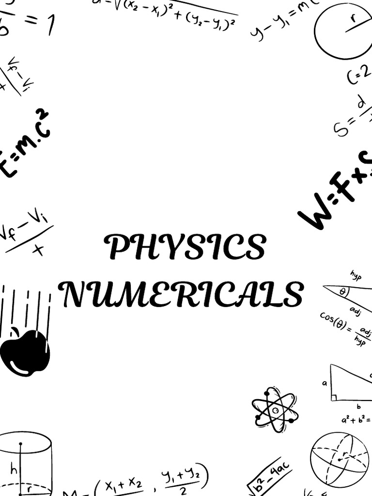 Black and White Minimalist Math Formula Blank Paper A4 Document ...