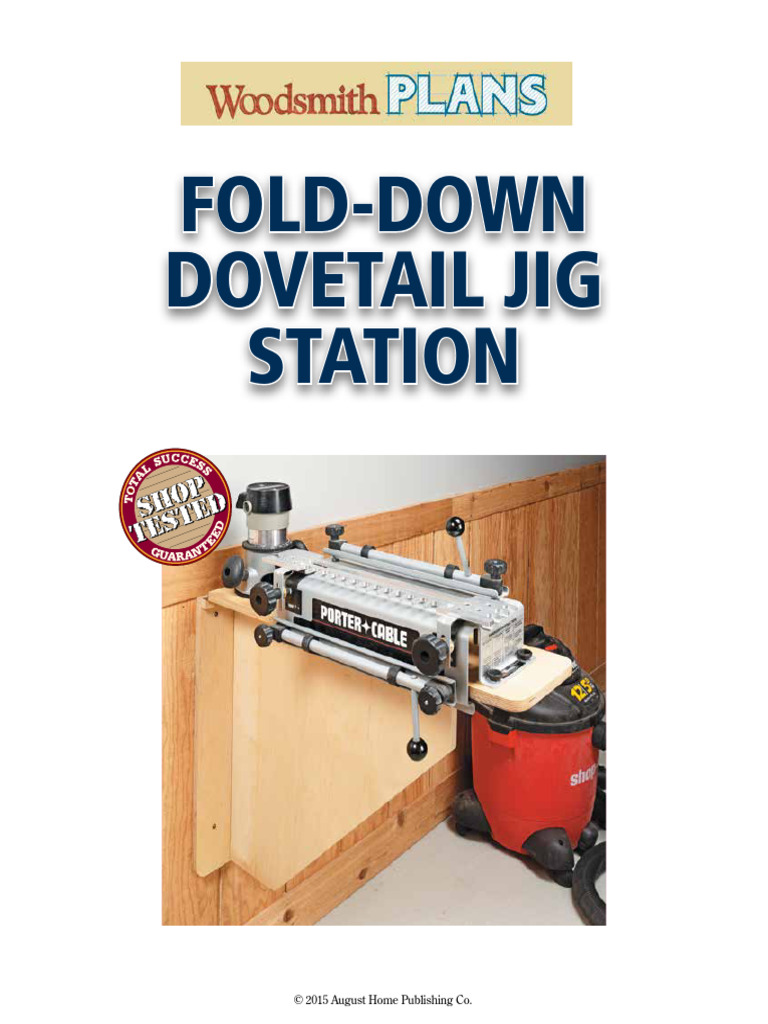 Fold-Down Dovetail Jig Station Plans | PDF