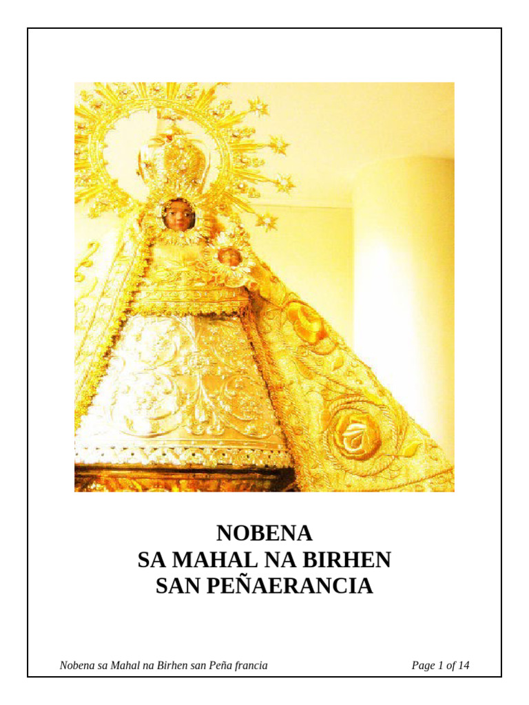 Nobena Sa Mahal Na Birhen San Penafrancia2022 | PDF