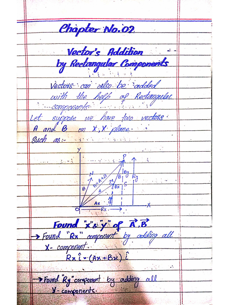 Vector's Addition by Rectangular Components (Long Question) | PDF