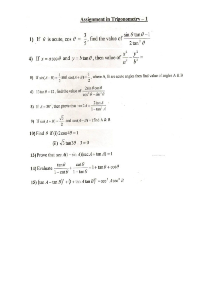 Chapter 8 Trignometry | PDF