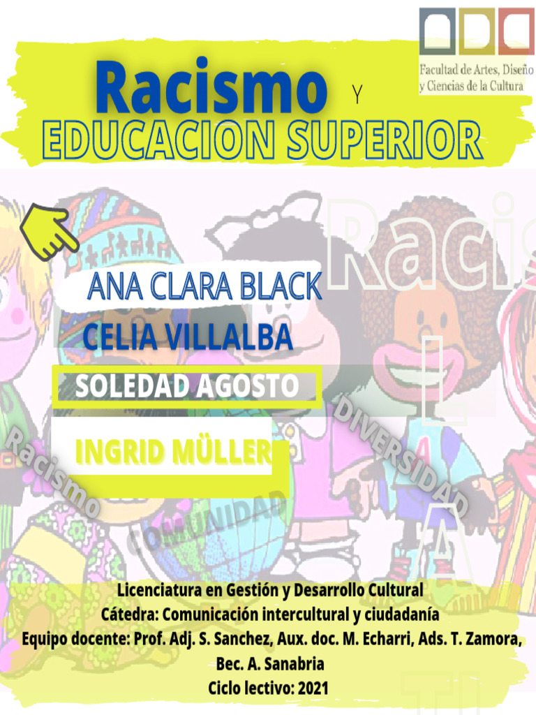 ¿Qué Es El Racismo? Educación Anti Racista. | PDF | Racismo ...