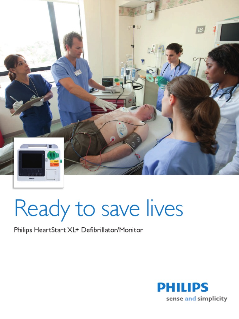 Philips HeartStart XL+ Defibrillator Monitor | PDF | Monitoring ...