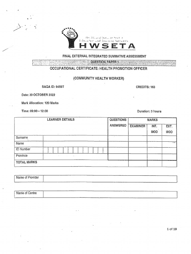 Eisa 2022 Paper 1 | PDF