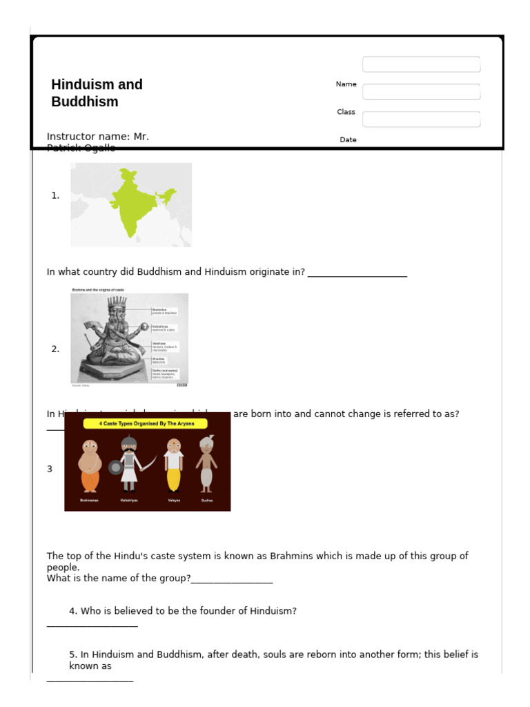 Hinduism and Budhism - G7 | PDF