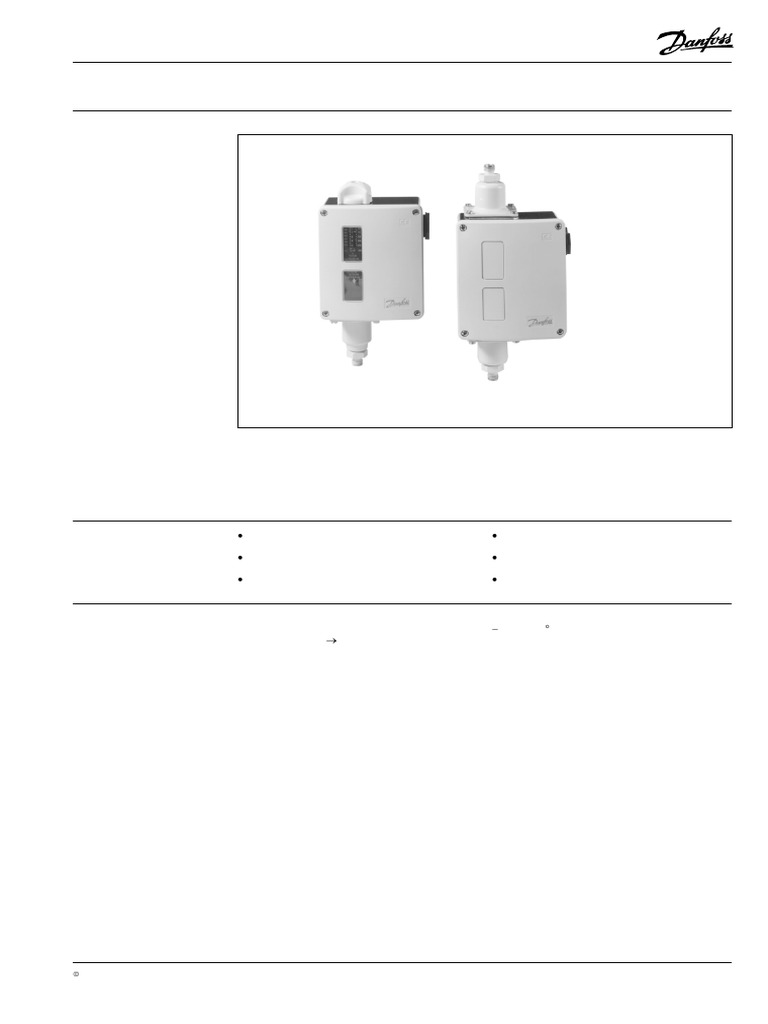 37 Presostatos Danfoss RT 260A | PDF | Switch | Mechanical Engineering