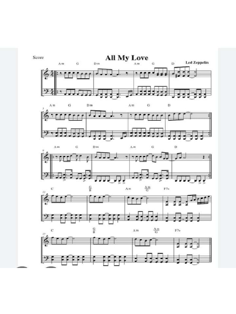 All My Love | PDF