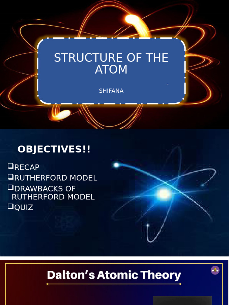 Class 9TH Structure of The Atom Notes | PDF