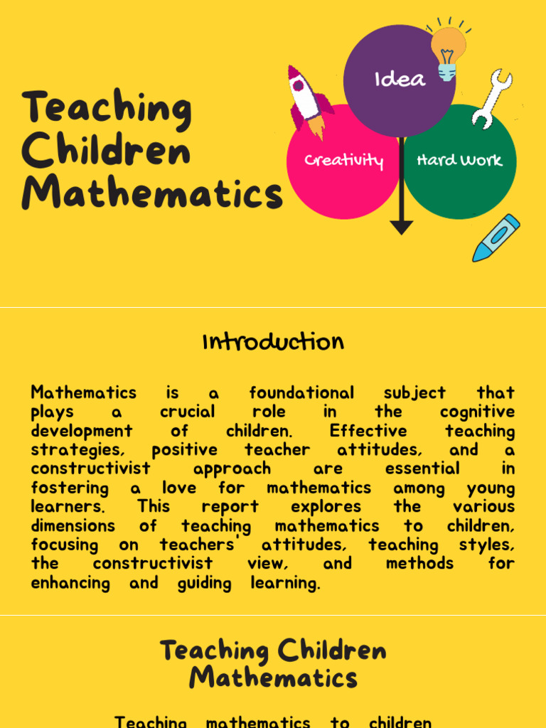 Constructivist Strategies for Teaching Math | PDF | Constructivism ...