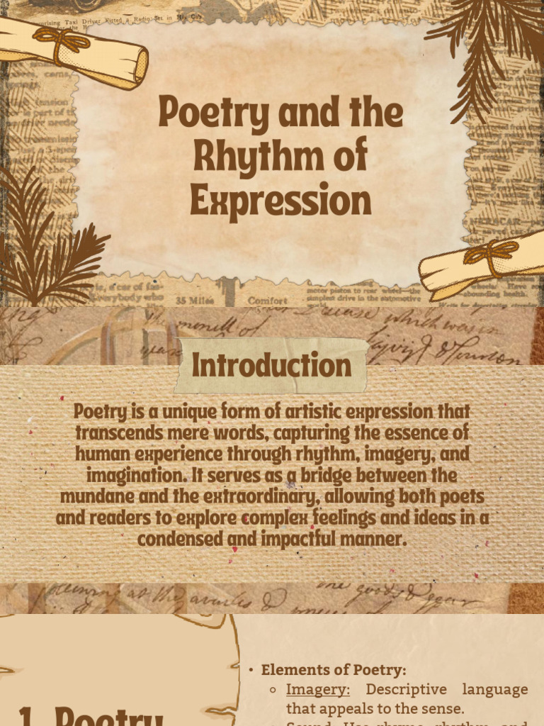 Understanding Rhythm in Poetry | PDF | Poetry | Metre (Poetry)