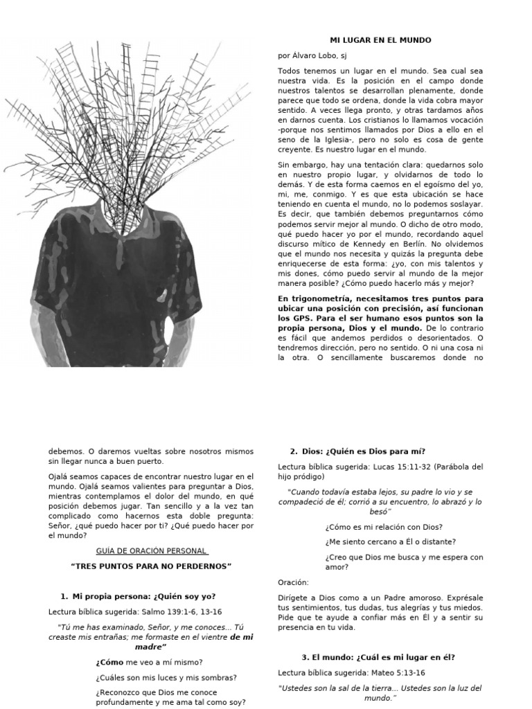 Mi Lugar en El Mundo | PDF | Oración