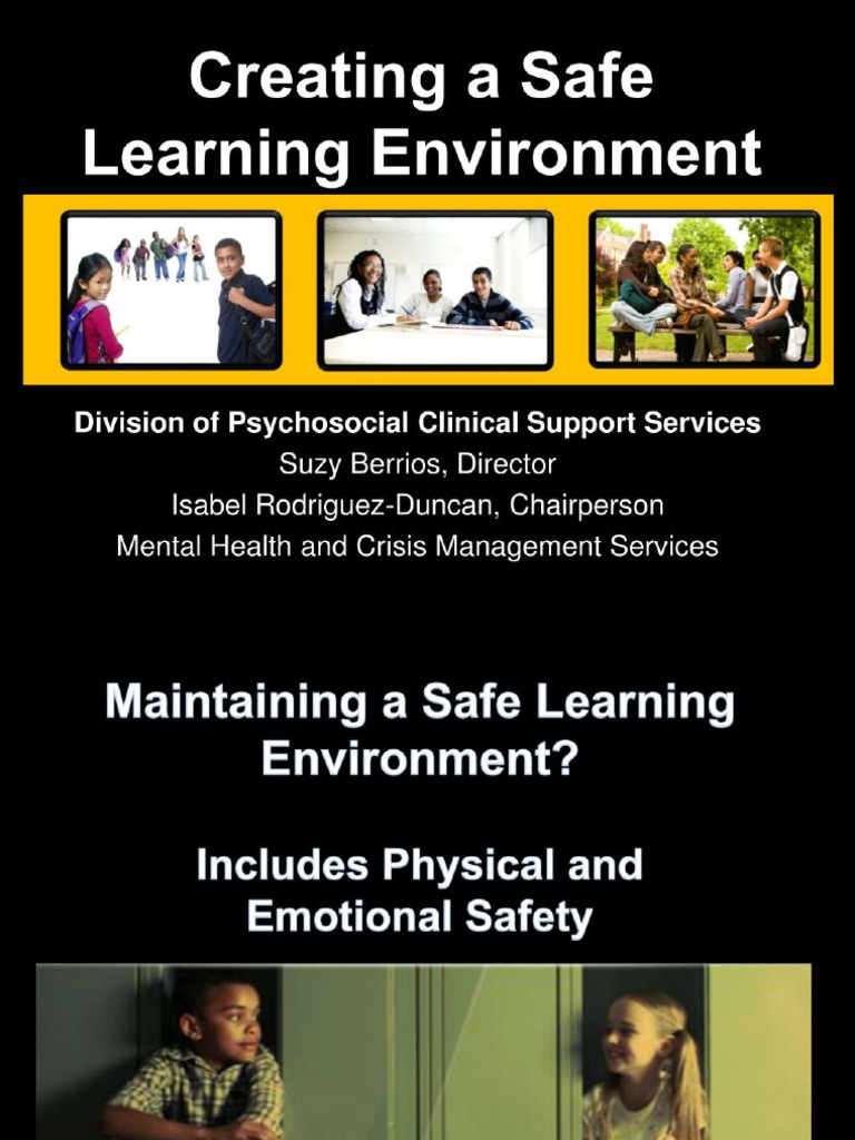 Maintaining Safe Environment | PDF