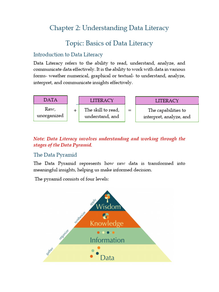 Chapter-2 - DataLiteracy (Topic - Basics of Data Literacy) | PDF | Computer Security | Security