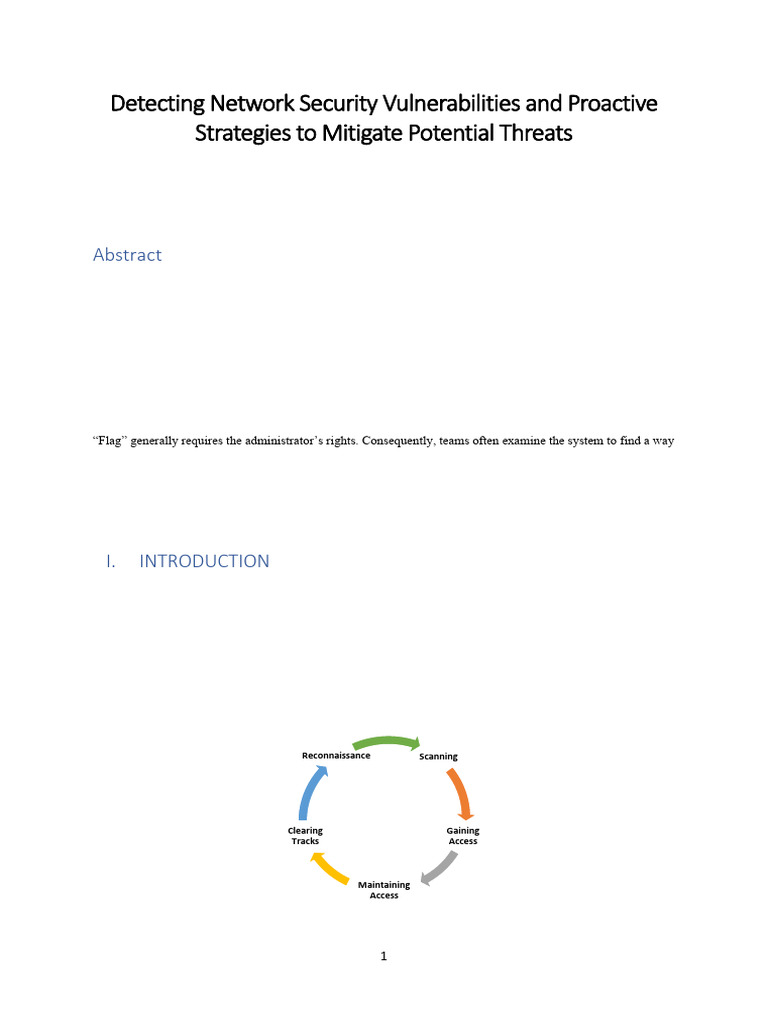 Detecting Network Security Vulnerabilities and Proactive Strategies To ...