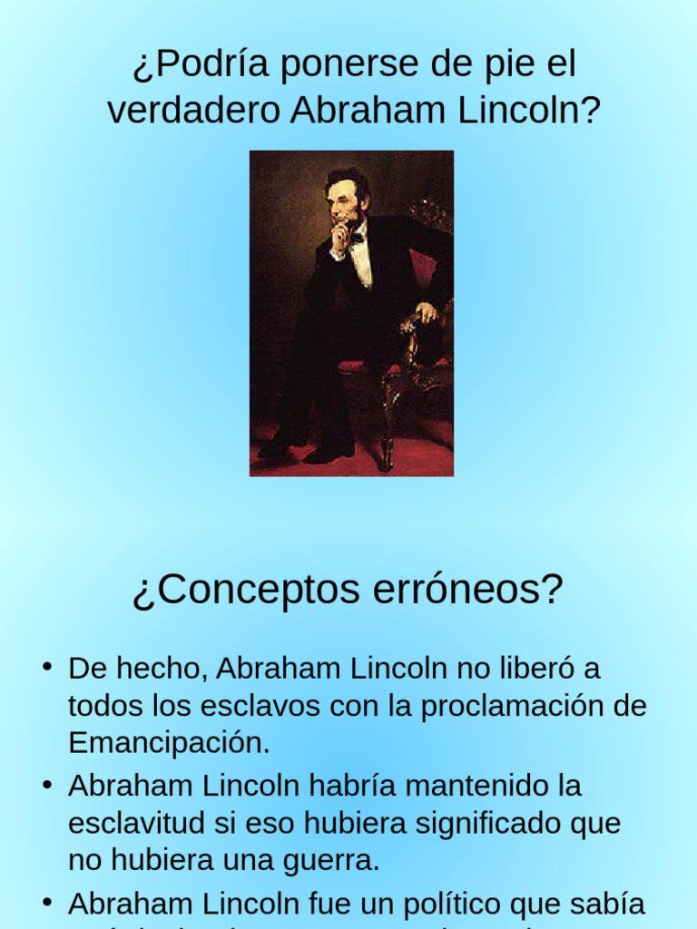 Life of Abraham Lincoln - in Spanish For 7th Graders | PDF