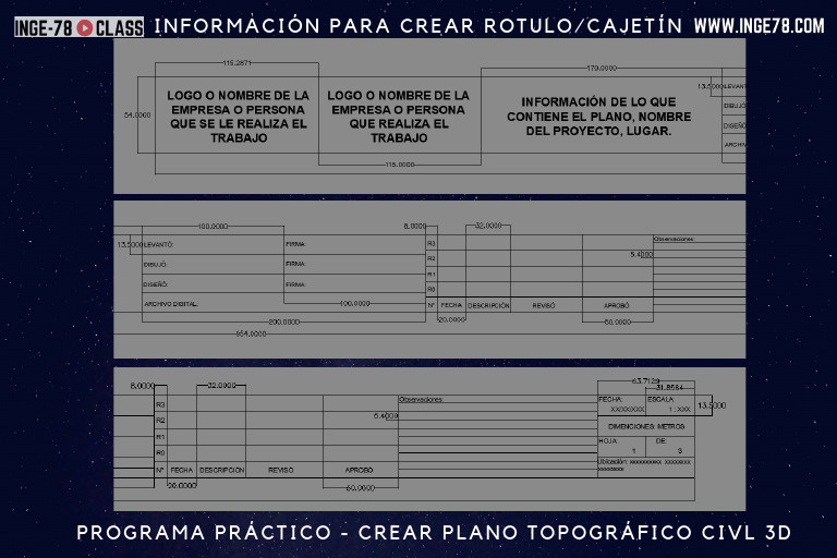 Información para Crear Rótulo-Cajetín | PDF