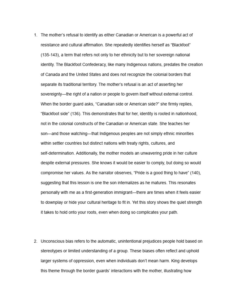 NBE3U - Borders - Assessment For Learning | PDF | Indigenous Peoples ...