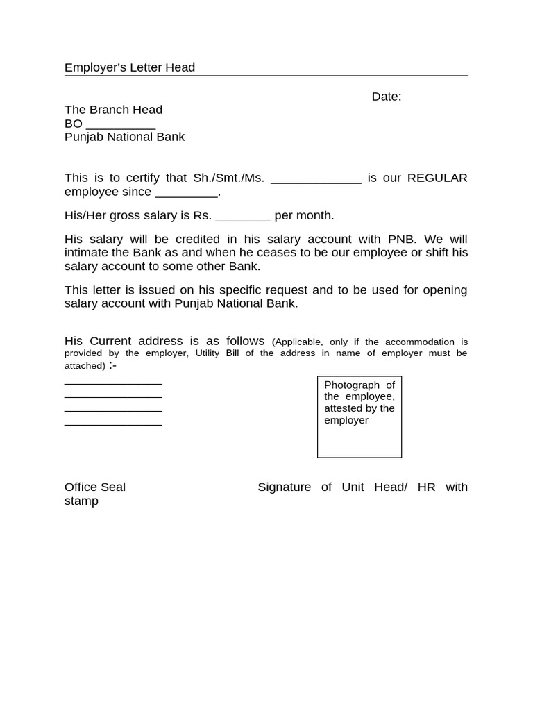 Employer Letter | PDF