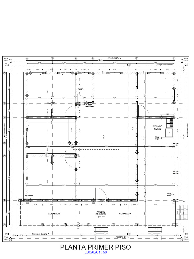Jaime Lopez Rojas - Plano Arquitectónico (1) - Modelo2 | PDF